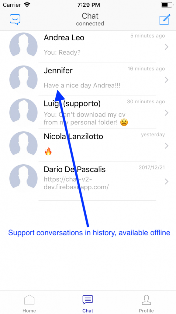 Chat21 SDK demo for iOS - Chat21